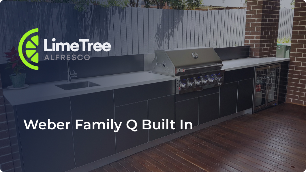 BBQ Gallery - Limetree Alfresco Outdoor - Weber Family Q Built In